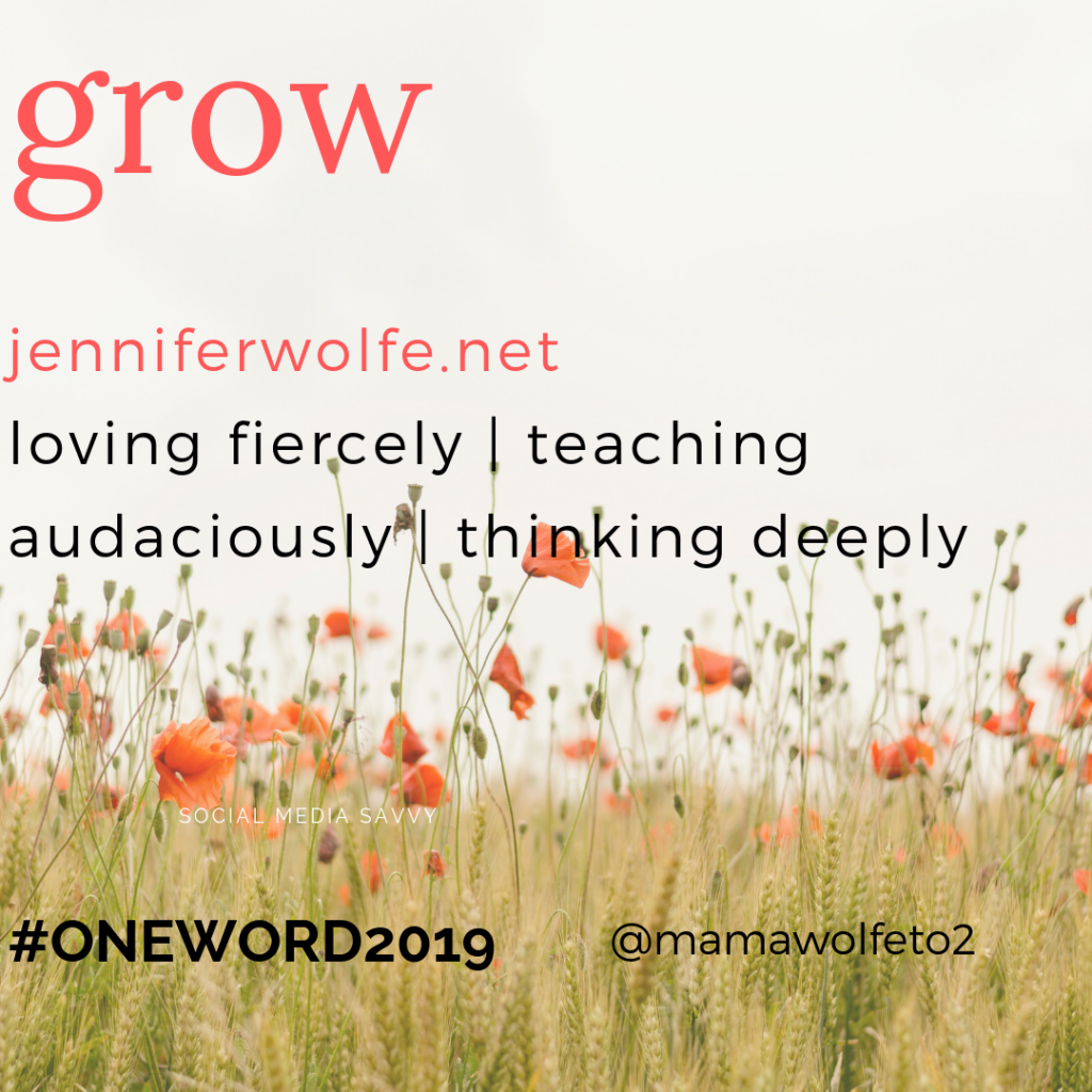 Grow: One Word For 2019 - mamawolfe